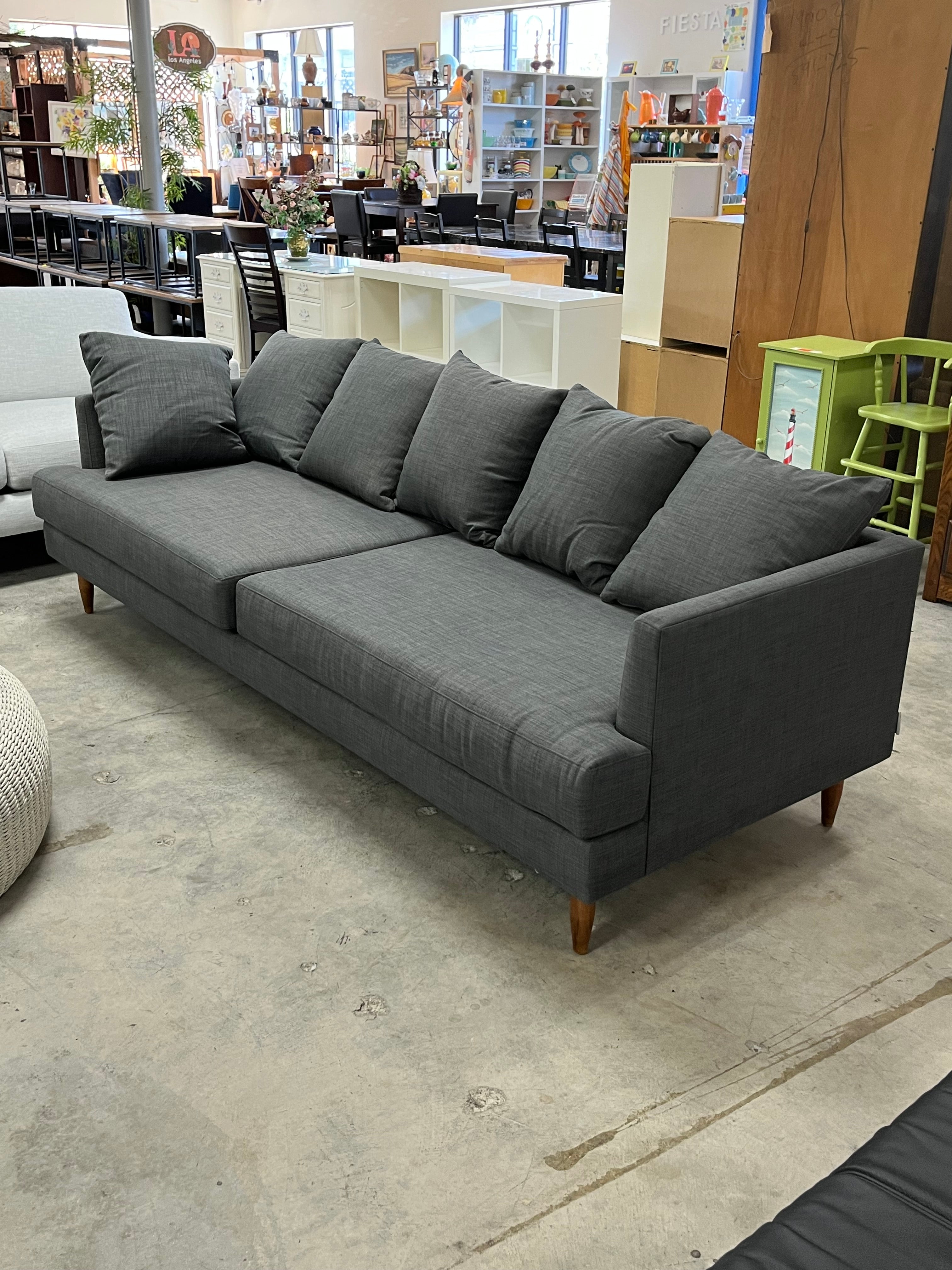 Benchmade Dark Grey Grey Linen Sofa – SAN GABRIEL VALLEY HABITAT FOR ...