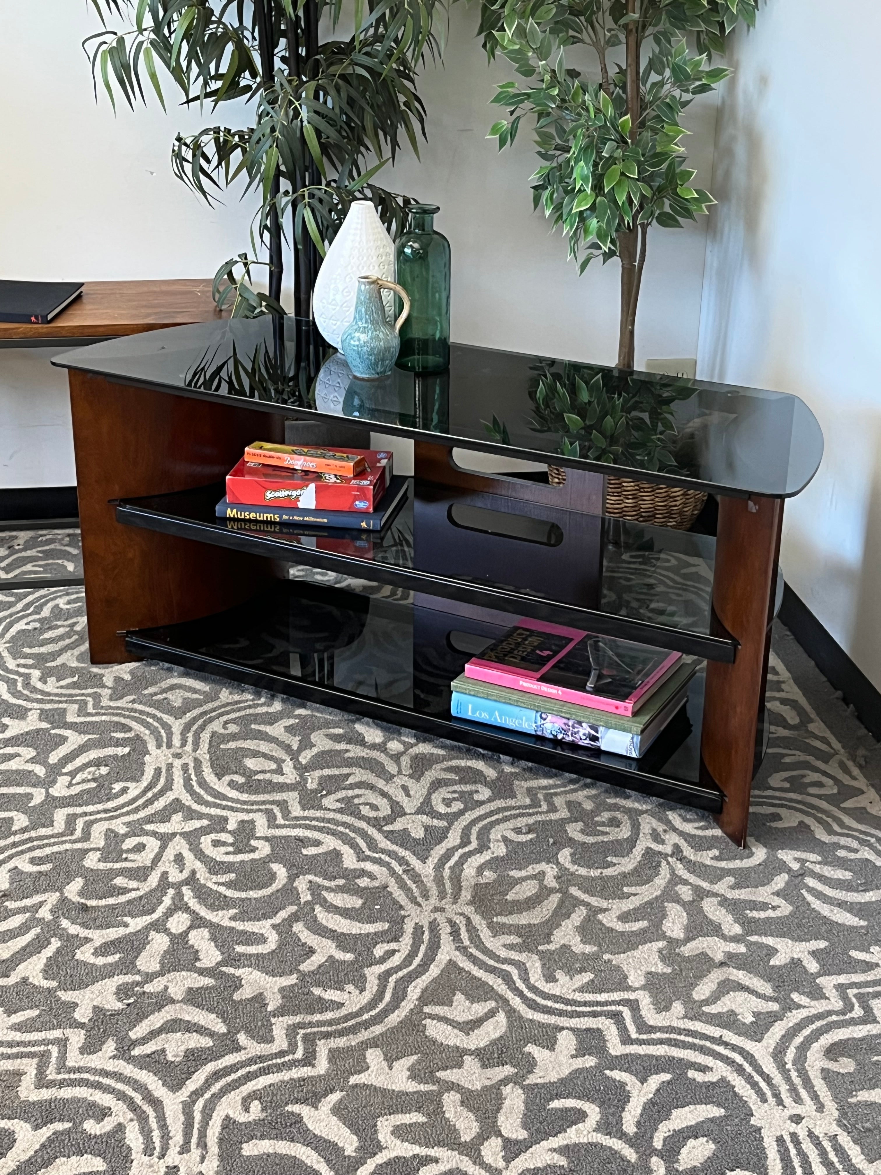 Modern Style Glass Top TV Stand – SAN GABRIEL VALLEY HABITAT FOR HUMANITY